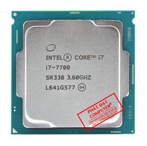 CPU SK 1151v1 Intel Core i7-7700 Tray (3.6GHz up to 4.2GHz, 4 nhân, 8 ...
