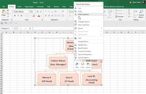 วิธีสร้างแผนผังองค์กรใน Excel บทช่วยสอนที่สมบูรณ์