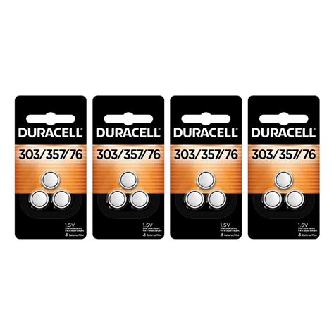 Duracell 30335776 15 Volt Silver Oxide Button Battery For Watches