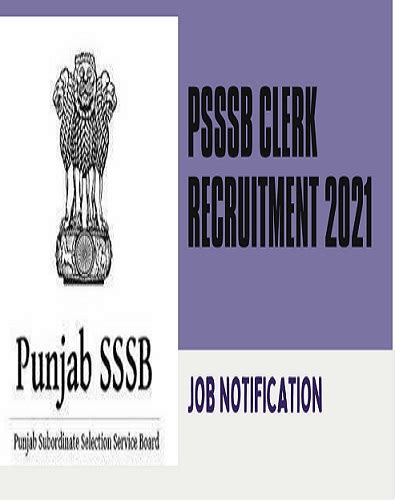 Psssb Clerk Recruitment 2024 Unlock Your Career Potential With