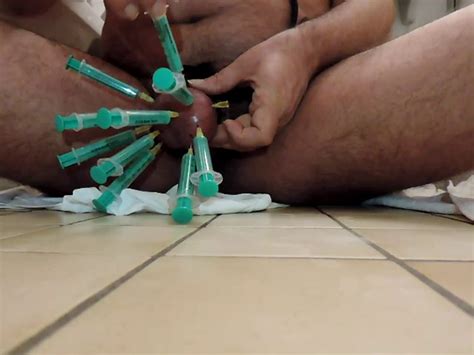 Saline Syrings And Needles In Nuts Photo 14