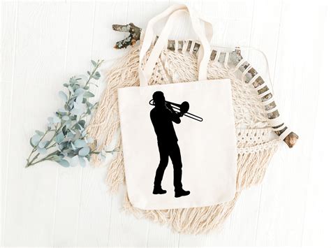 Trombone Svg Files Band Svg Trombone Silhouette Svg Trombone Outline