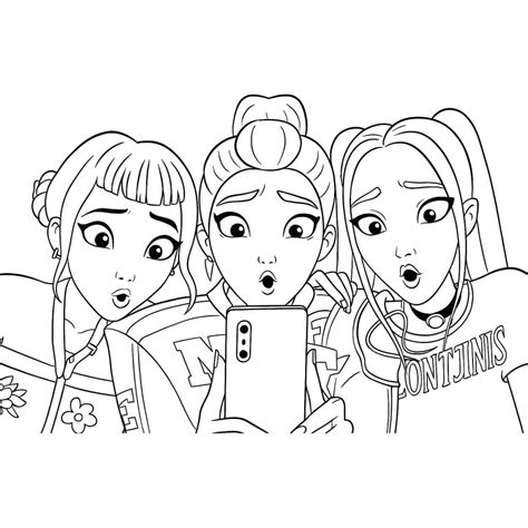 Coloriage Kpop Demon Hunters Gratuit Télécharger Et Imprimer Gratuit