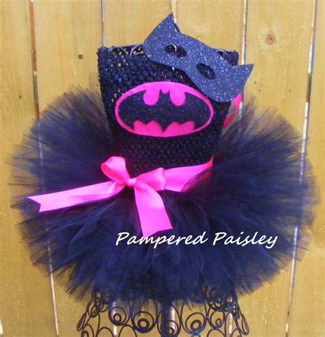 Pink Batgirl Tutubatman Tutubatgirl Tutu Dressbatman Tutu Halloween