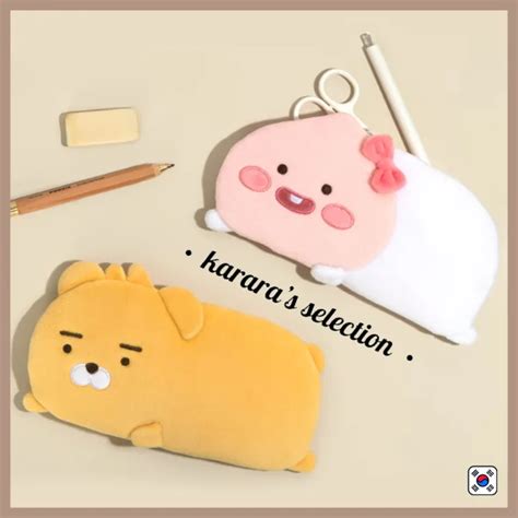 [kakaofriends] Ryan Apeach Soft Pencil Cute Case Pouch กระเป๋าดินสอ