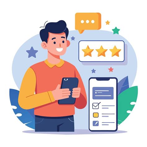 Customer Feedback From Mobile Application Rating Or User Experience Scoring And Satisfaction Pro