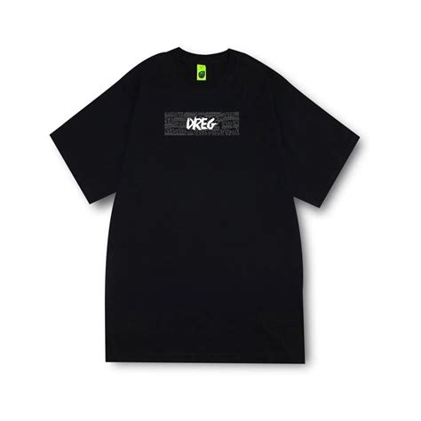 Dreg Box Logo T Shirt Black Dreg