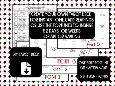 Brief Fortunes Tarot Reference Chart And Labels Digital Etsy In 2022