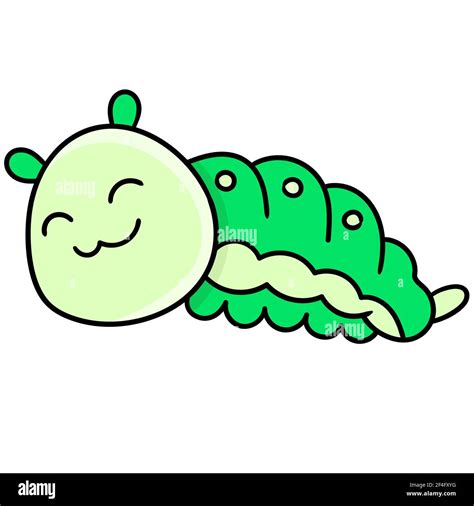Caterpillar Happy Face Stock Vector Image And Art Alamy