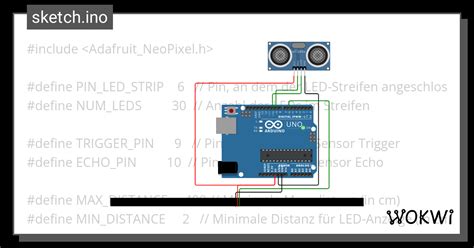 Ws2812 Sr04 Wokwi Esp32 Stm32 Arduino Simulator