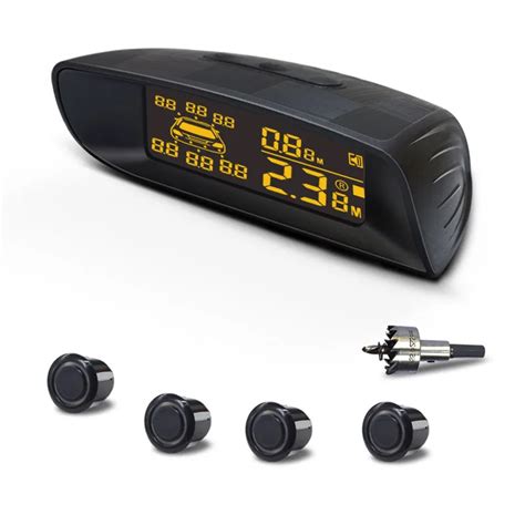 Qxny 4 sensores de estacionamento kit carro auto veículo reverso