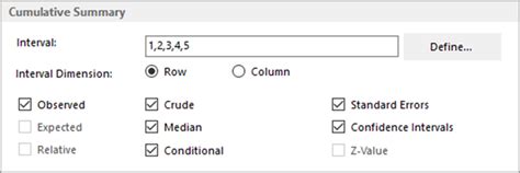 Cumulative Summary — Seerstat Help System