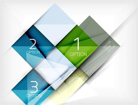 Paper Square Shapes Banner Premium Vector