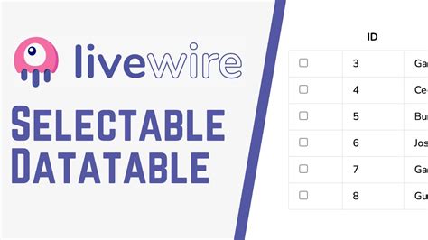 Livewire Datatable With Selectable Columns BEGINNER TUTORIAL