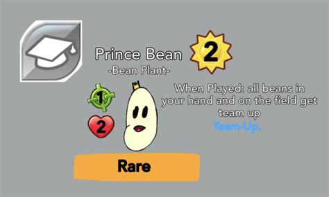 Card Idea Prince Bean R Pvzheroes