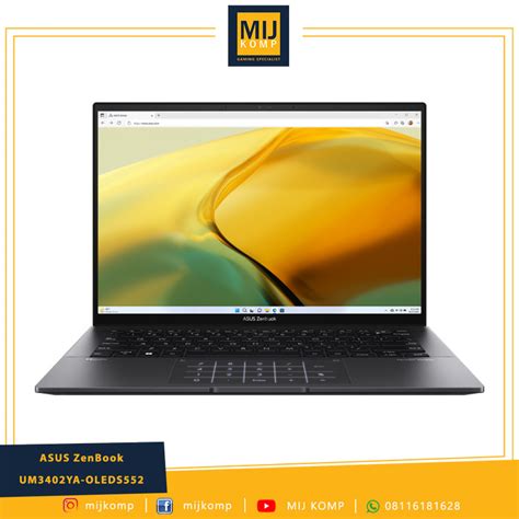 Jual Asus Zenbook Um3402ya Oleds552r5 5625uuma8gb512gbjade Black