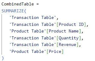 Create A New Table From An Existing Table In Power BI