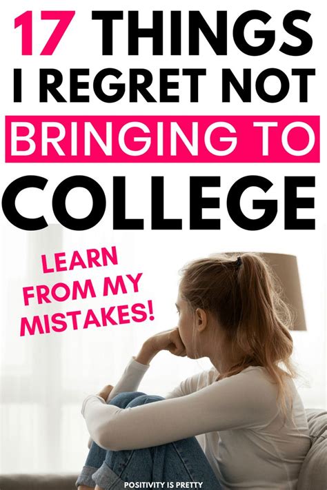 17 Things I Wish I Brought To College Freshman Year Learn From My