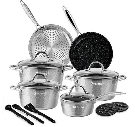 Scheffler Topf Set 15 Teilig Topfset Induktion Töpfe Mit Glasdeckel