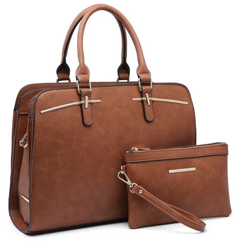 Dasein Women Satchel Handbags Shoulder Purses Totes Top Handle Bags With Matching Wallet