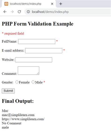 Mastering Php Form Validation A Comprehensive Guide
