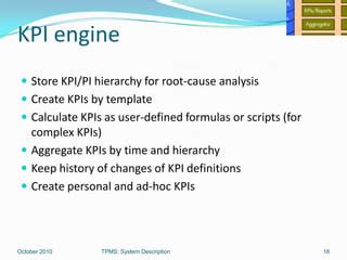 Telecom Performance Management System Overview PPTX