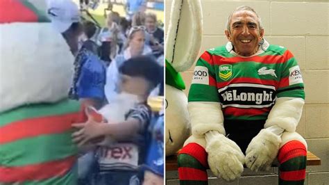 Rabbitohs Mascot Charlie Gallico Issues Apology To Sharks Fan Benji
