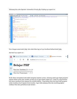 Pemograman Php Dasar Pdf