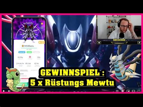 GEWINNSPIEL 5 x Rüstungs Mewtu Crypto Shiny MAX Pokémon GO