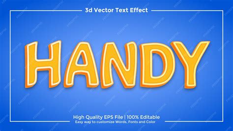 Premium Vector 3d Text Effect Eps Vector Format High Quality Fully