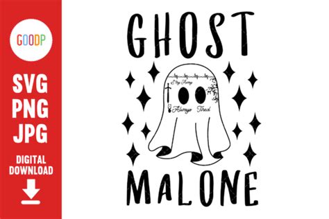 Ghost Malone Graphic By Goodpshop · Creative Fabrica