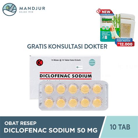 Jual Diclofenac Sodium Natrium Diklofenak 50 Mg Strip Isi 10 Tablet Shopee Indonesia