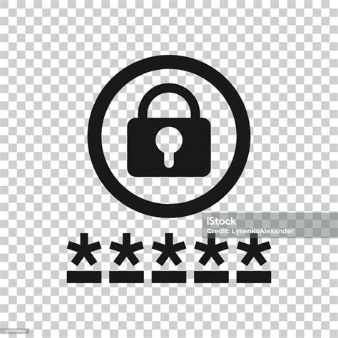 平面樣式的登錄圖示白色隔離背景上的密碼訪問向量插圖掛鎖進入業務理念向量圖形及更多上鎖圖片 上鎖 互聯網 住宅區 Istock