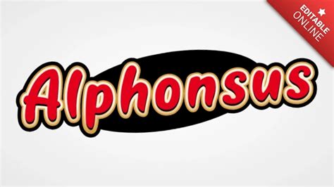 Alphonsus Mars Logo Text Effect Generator