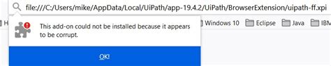 Unable To Install UiPath Extension In Firefox Qantum 66 0 3 Help UiPath Community Forum