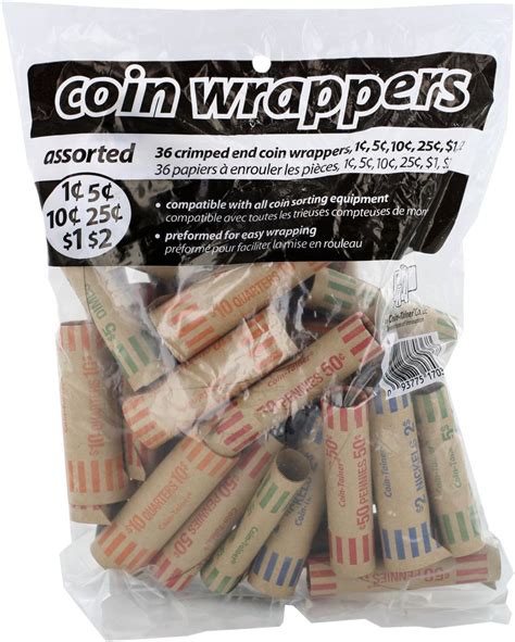 4 Pack Of 36 Coin Tainer Assorted Quarter Dimes Nickels Pennies