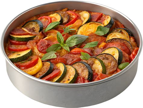 Herb Infused Fresh Ratatouille With Vegetables 52241757 Png