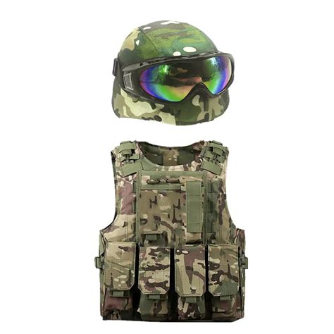Para Commando Dress Costume Set With Helmet And Goggles