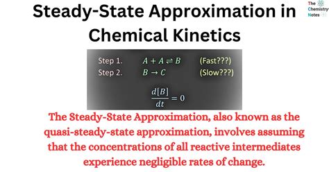 steady state approximation in chemical kinetics