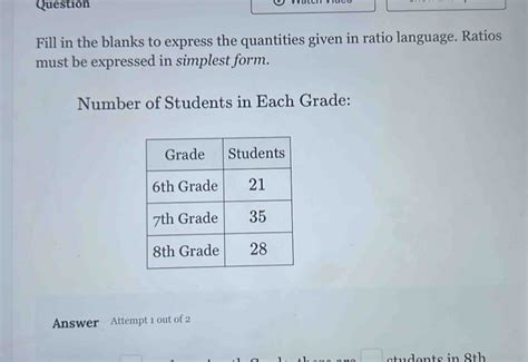 Solved Question Fill In The Blanks To Express The Quantities Given In