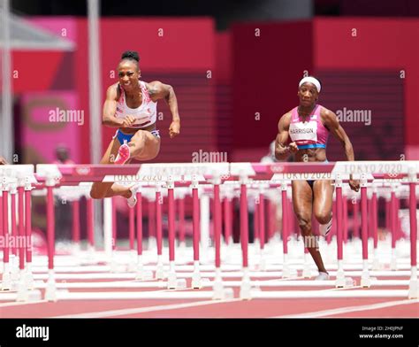 Jasmine Camacho Quinn Running And Winning In The Final Of The Meter Hurdles At The