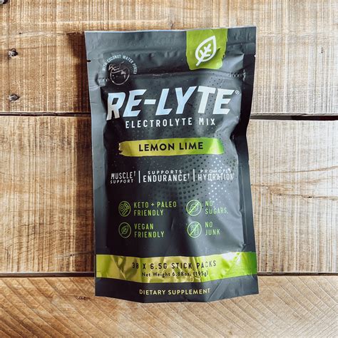 Re Lyte Electrolyte Mix Lemon Lime Redmond Onemilefarms