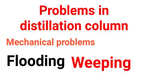 36 Problems In Distillation Column