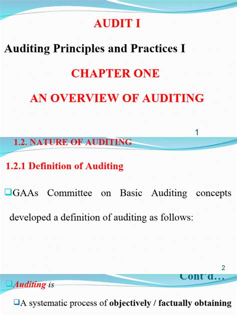 chapter 1 overview of auditing pdf audit financial audit