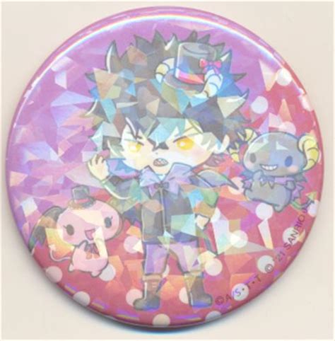 ワールドトリガー×サンリオキャラクターズ Vol2 ミニキャラ缶バッジ アタリver 影浦雅人andルロロマニック ﾜｰﾙﾄﾞﾞﾄﾘｶﾞｰ