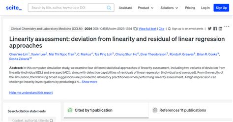 Linearity Assessment Deviation From Linearity And Residual Of Linear Regression Approaches