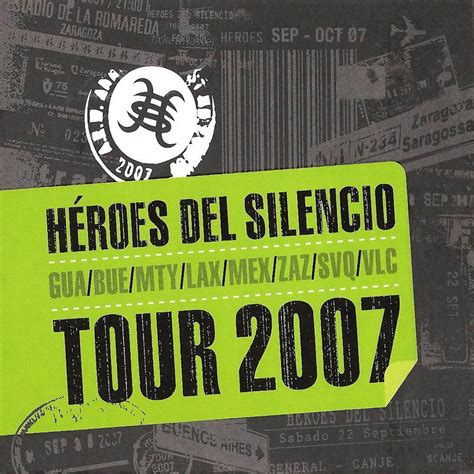 Carátula Frontal de Heroes Del Silencio Tour 2007 Portada