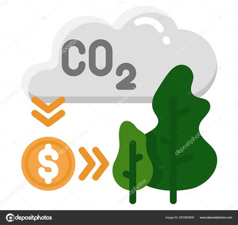 Carbon Offsetting Modern Concept Icon Website App Presentaion Flyer Brochure Stock Vector By ©d