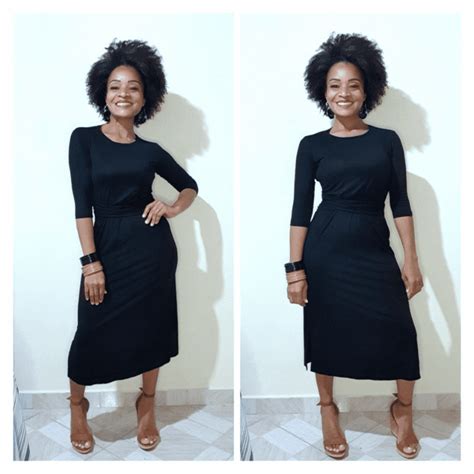 Vestido Mônica Preto Estilo Kris Paulino