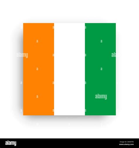 Square vector flag of Cote d Ivoire Stock Vector Image & Art - Alamy